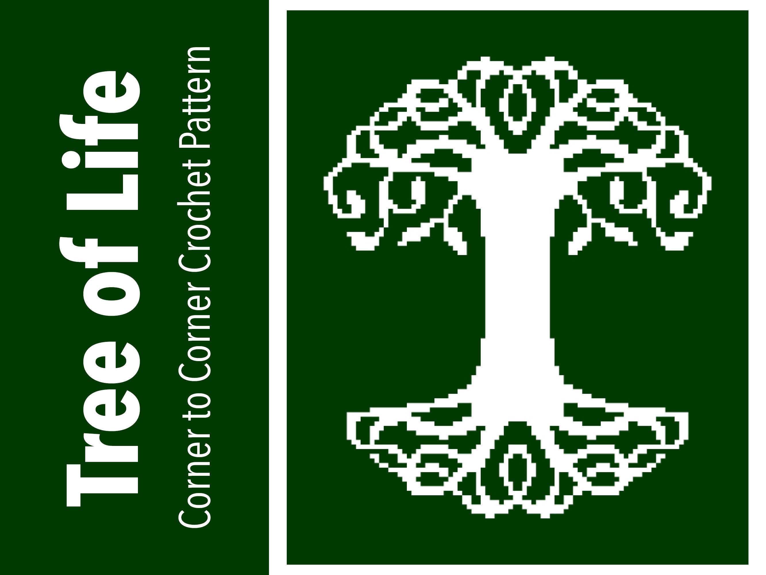 Tree of Life, Corner to Corner Crochet Pattern, C2C Pattern, Cross ...