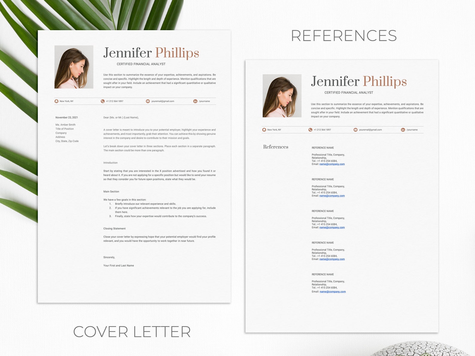 Cover Letter Template and Resume Template Google Docs, Word, and Mac ...