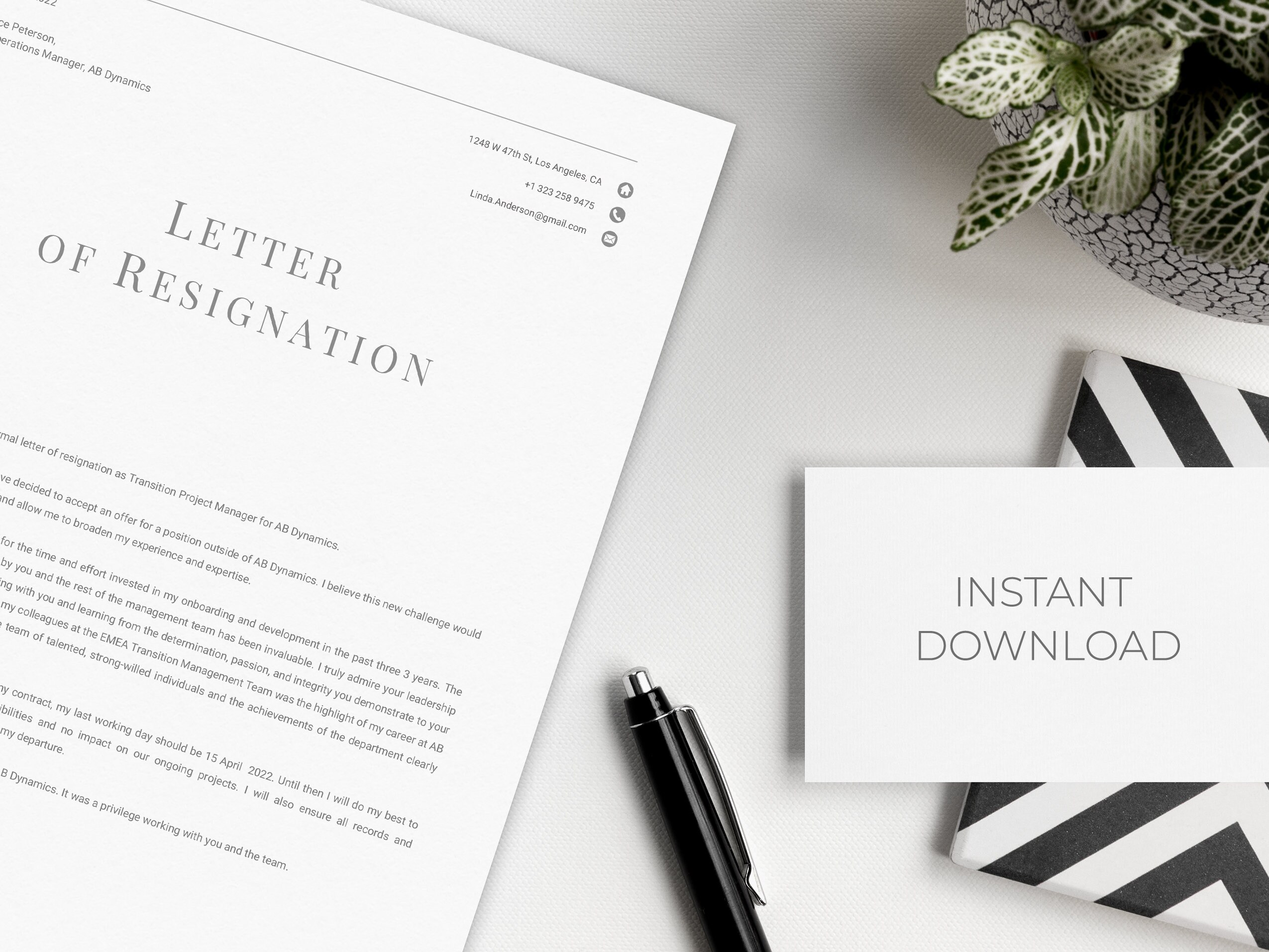 Resignation Letter Template + Sample Letter & Writing Tips ...