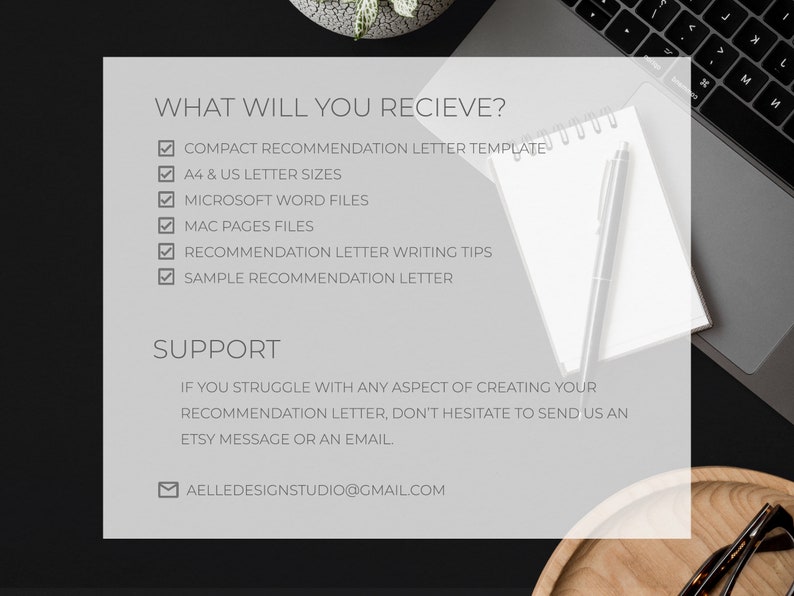 Professional Letter of Recommendation Template | Reference Letter ...