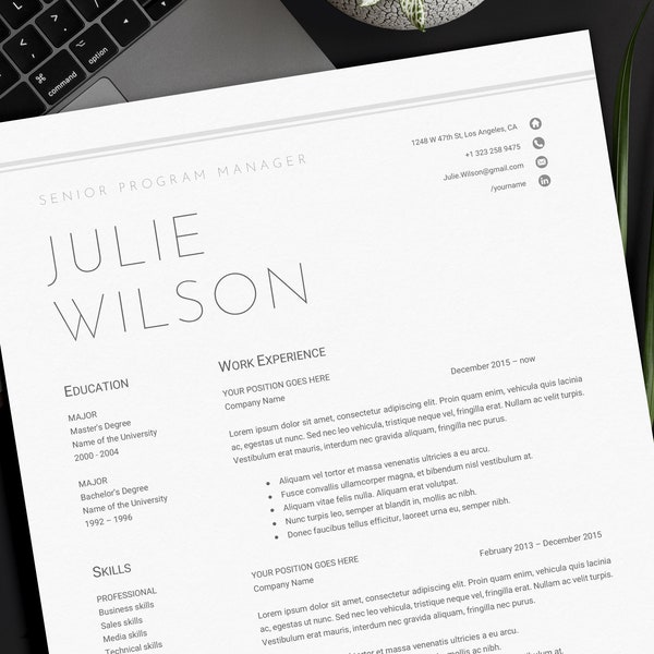 Google docs legal resume template - Etsy.de