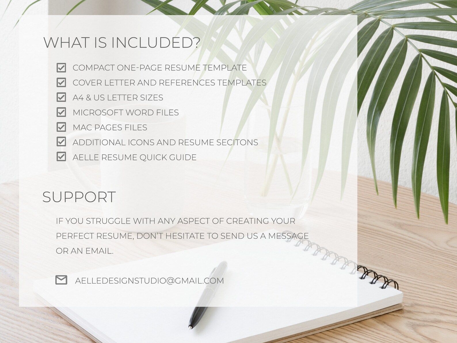 Compact One-page Resume Template | Mac Pages and Word Resume Template ...