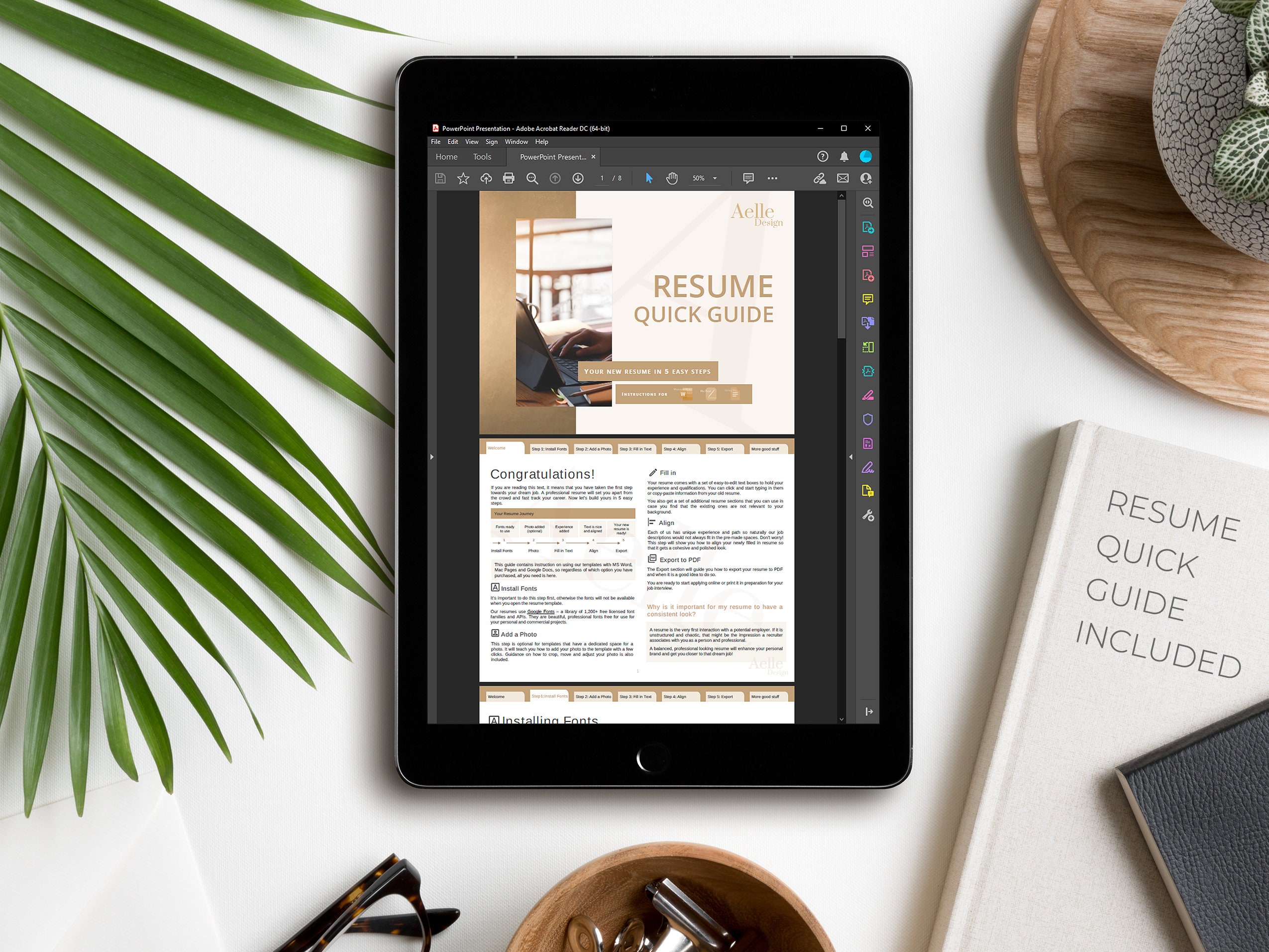 Modern Resume Template Neutral Colors | Mac Pages and Word Resume ...