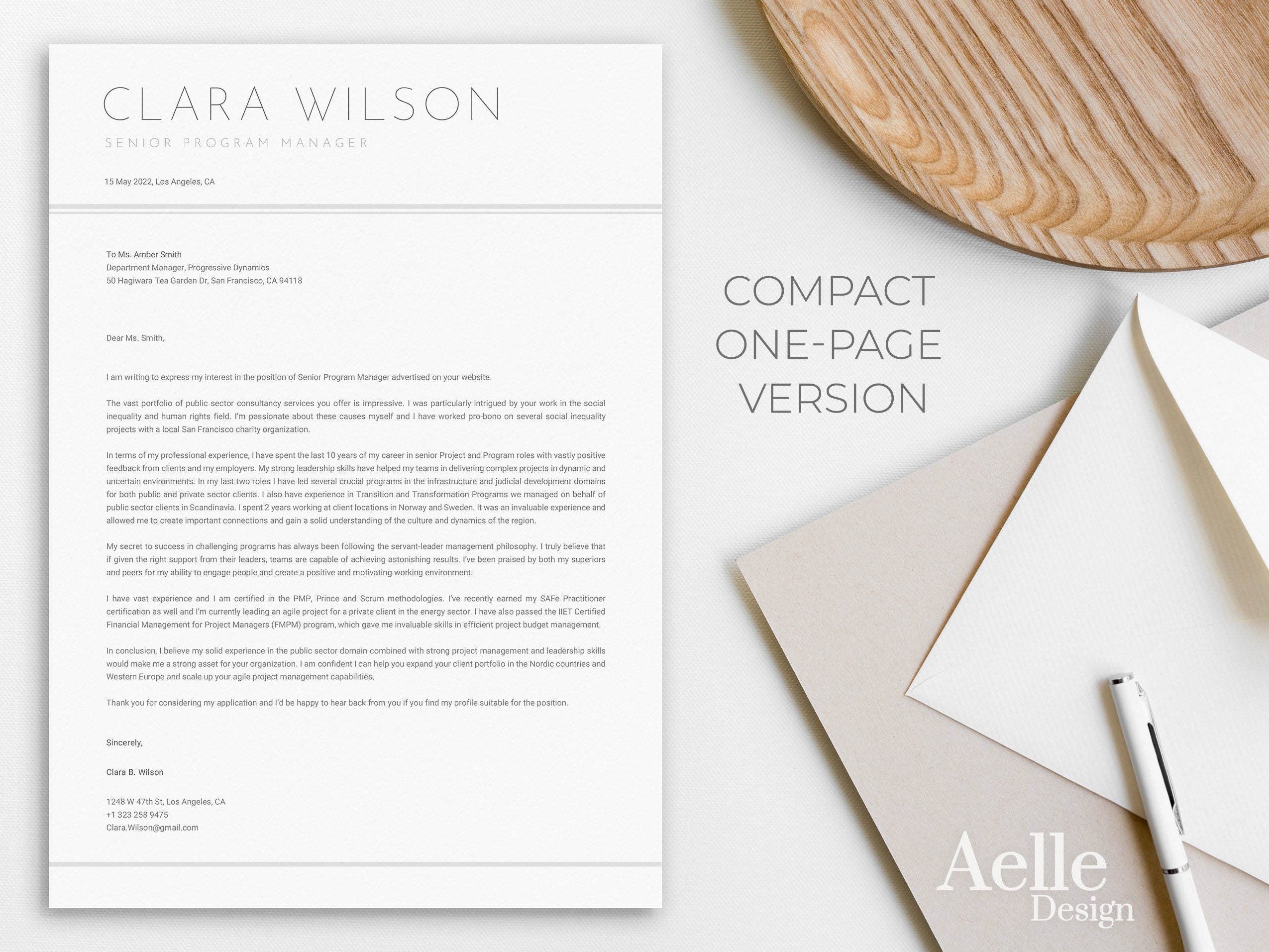 Cover Letter Template Google Docs, Microsoft Word, Mac Pages Including ...