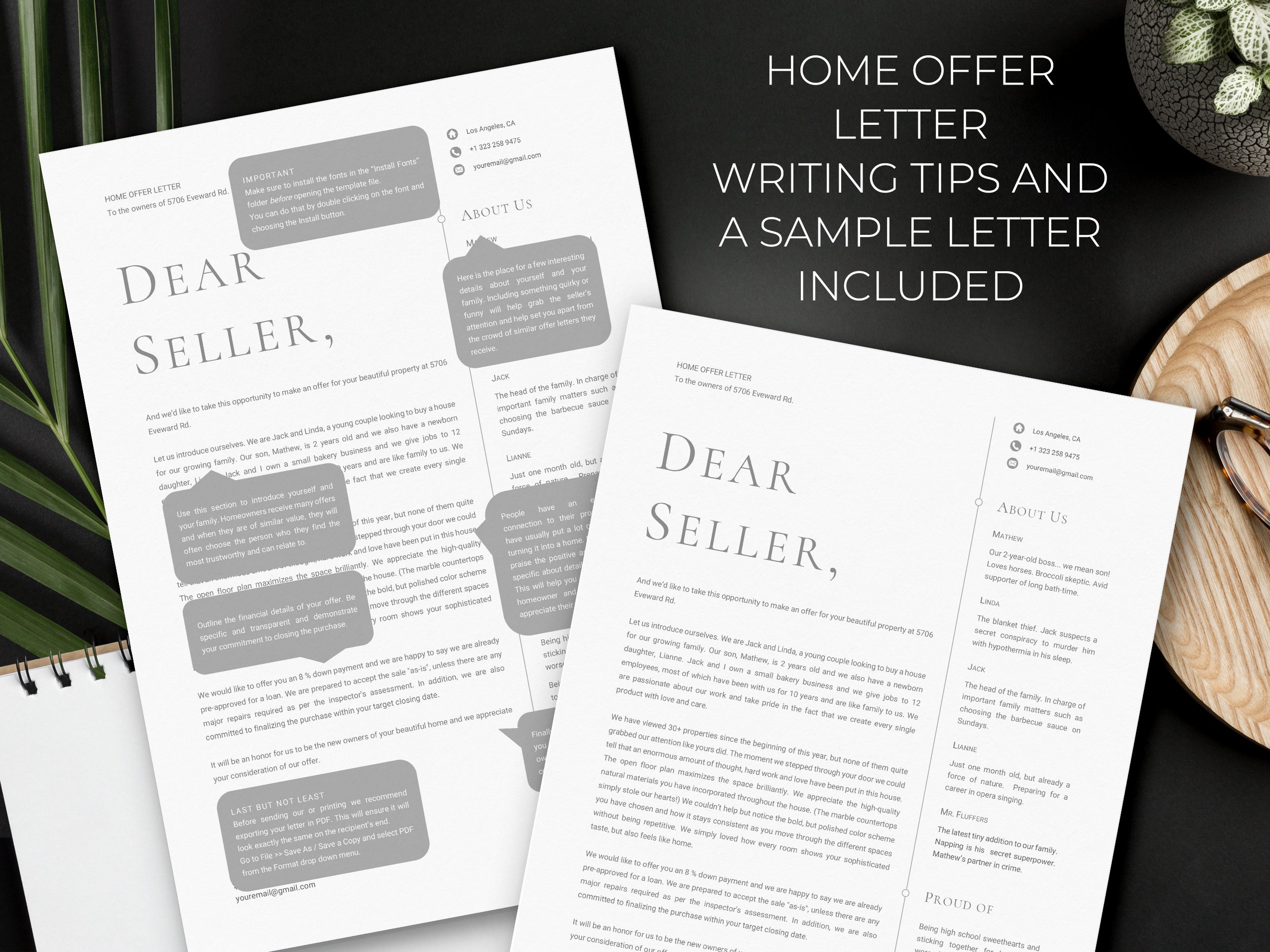 Home Offer Letter Template Including a Sample Letter & Writing Tips ...