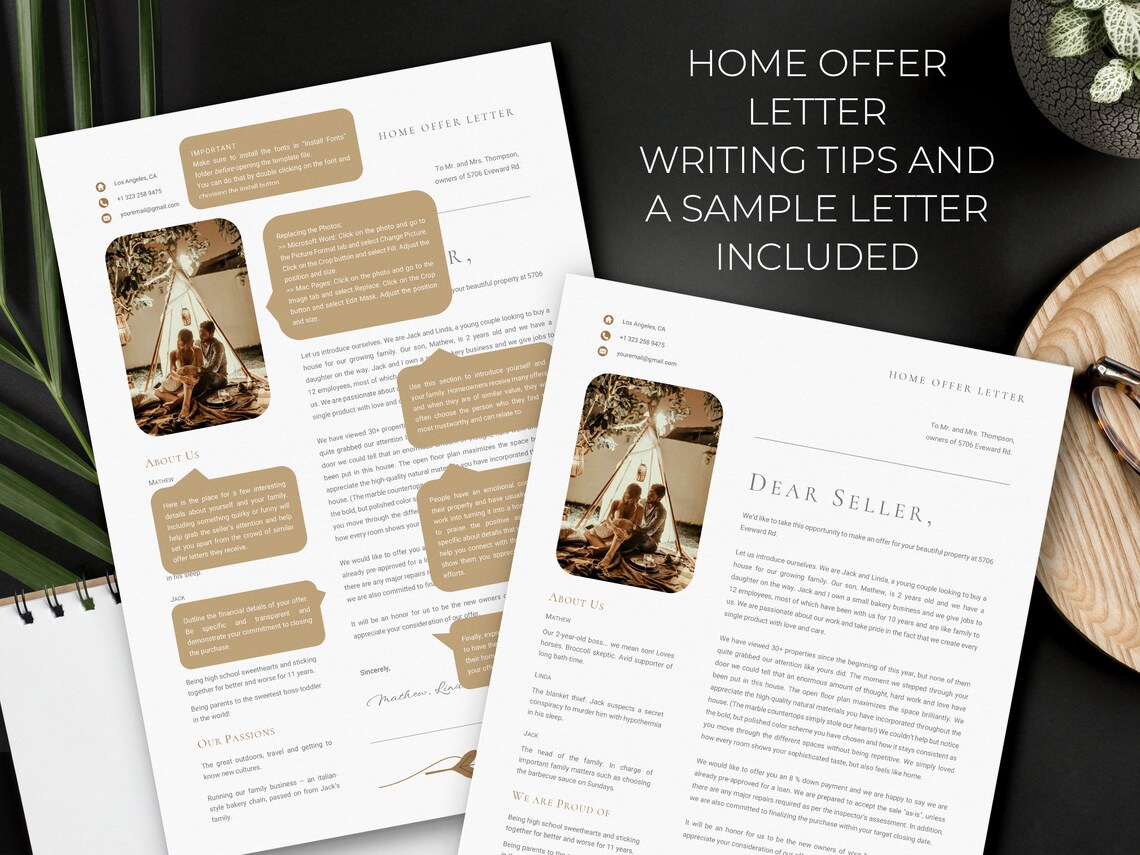 Home Offer Letter Template + Sample Letter & Writing Tips | Letter to ...