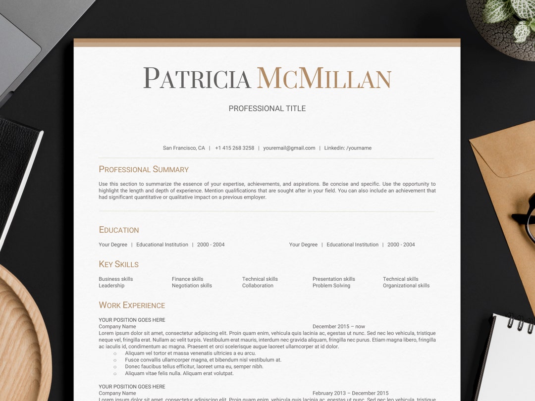 ATS Friendly Resume Template | Resume Template Google Docs, Mac Pages ...