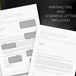 Resignation Letter Template Including a Sample Letter & Writing Tips ...