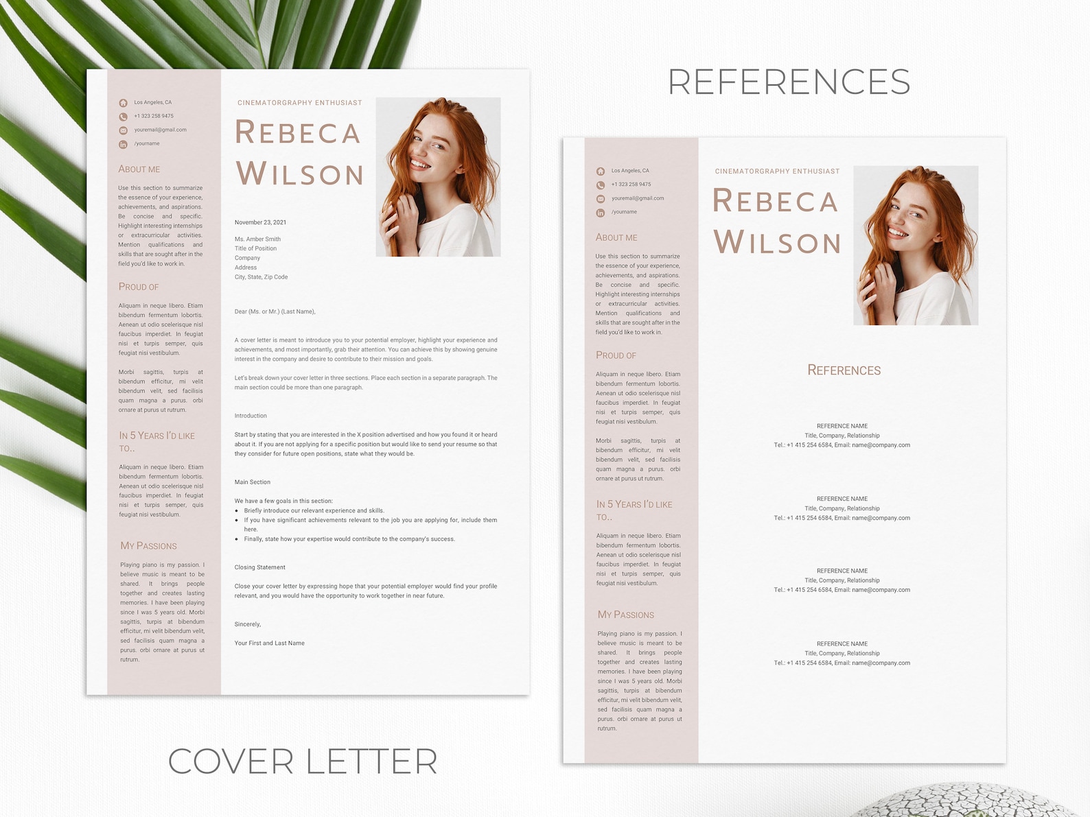 Compact One-page Resume Template | Mac Pages and Word Resume Template ...