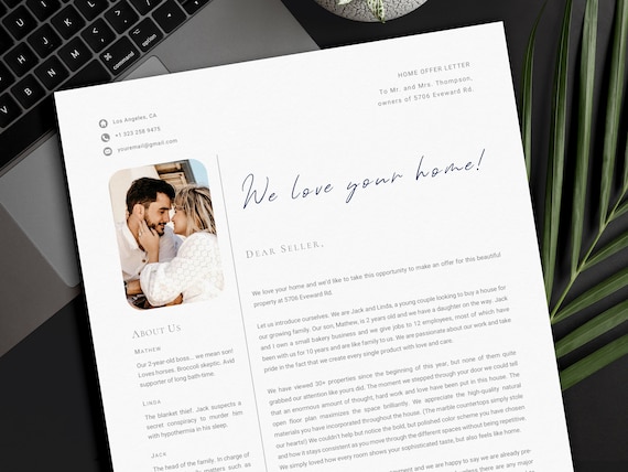 Home Offer Letter Template Editable Sample Letter Included - Etsy