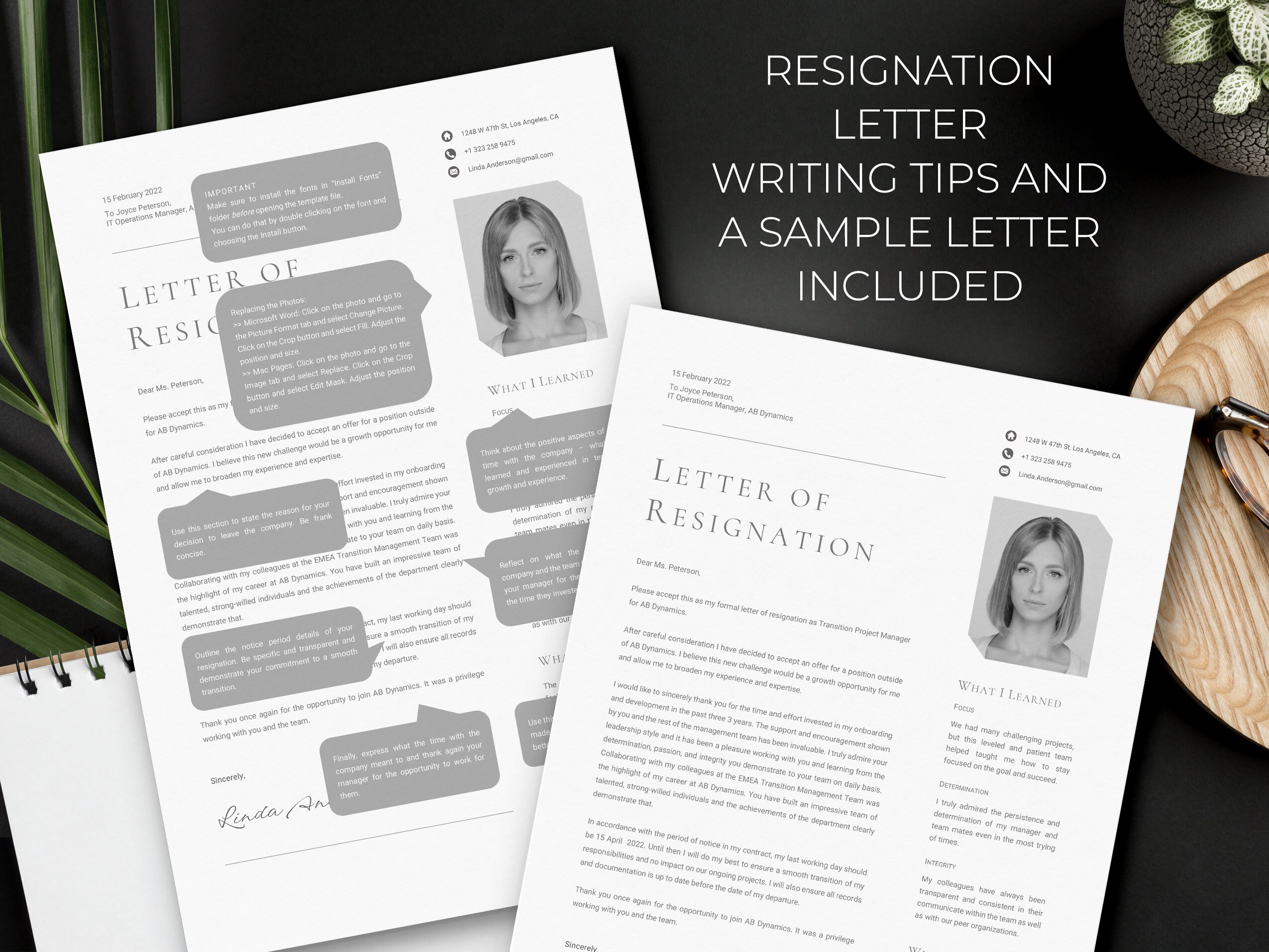 Resignation Letter Template + Sample Letter & Writing Tips | Notice ...
