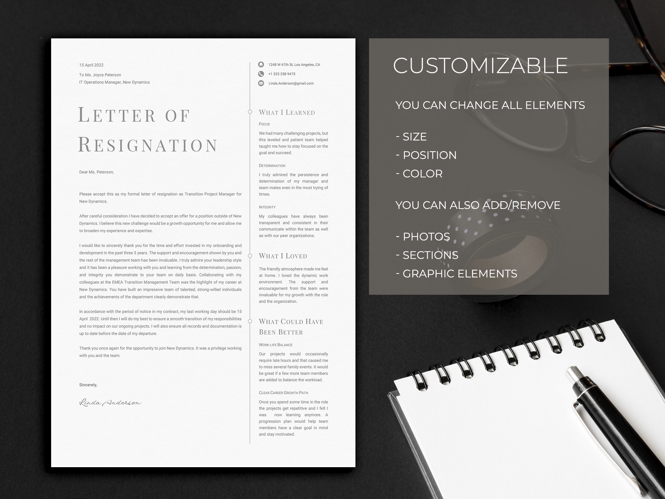 Letter of Resignation Template + Sample Letter & Writing Tips ...