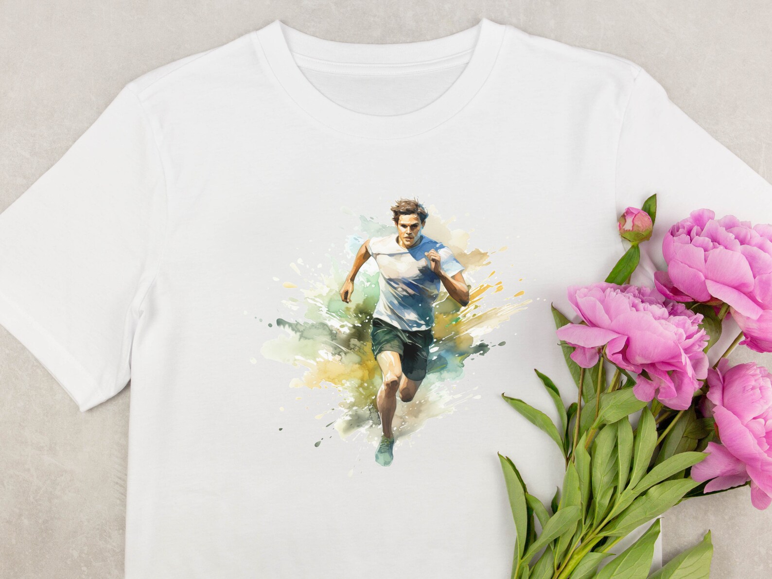 Runner Sublimation PNG Printable Illustration Instant Download ...