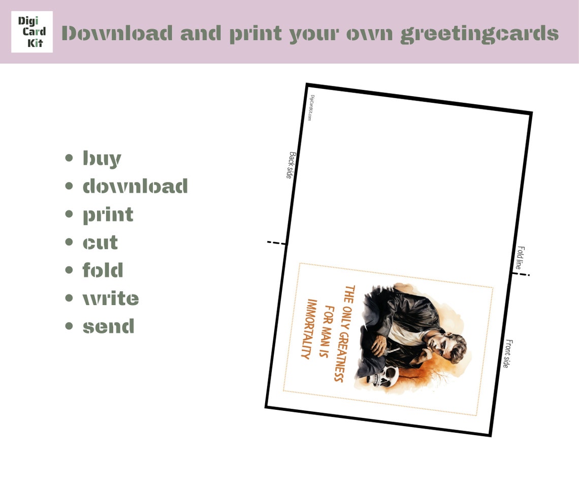 Halloween Movie Star Vintage Printable Instant Download DIY PDF by ...