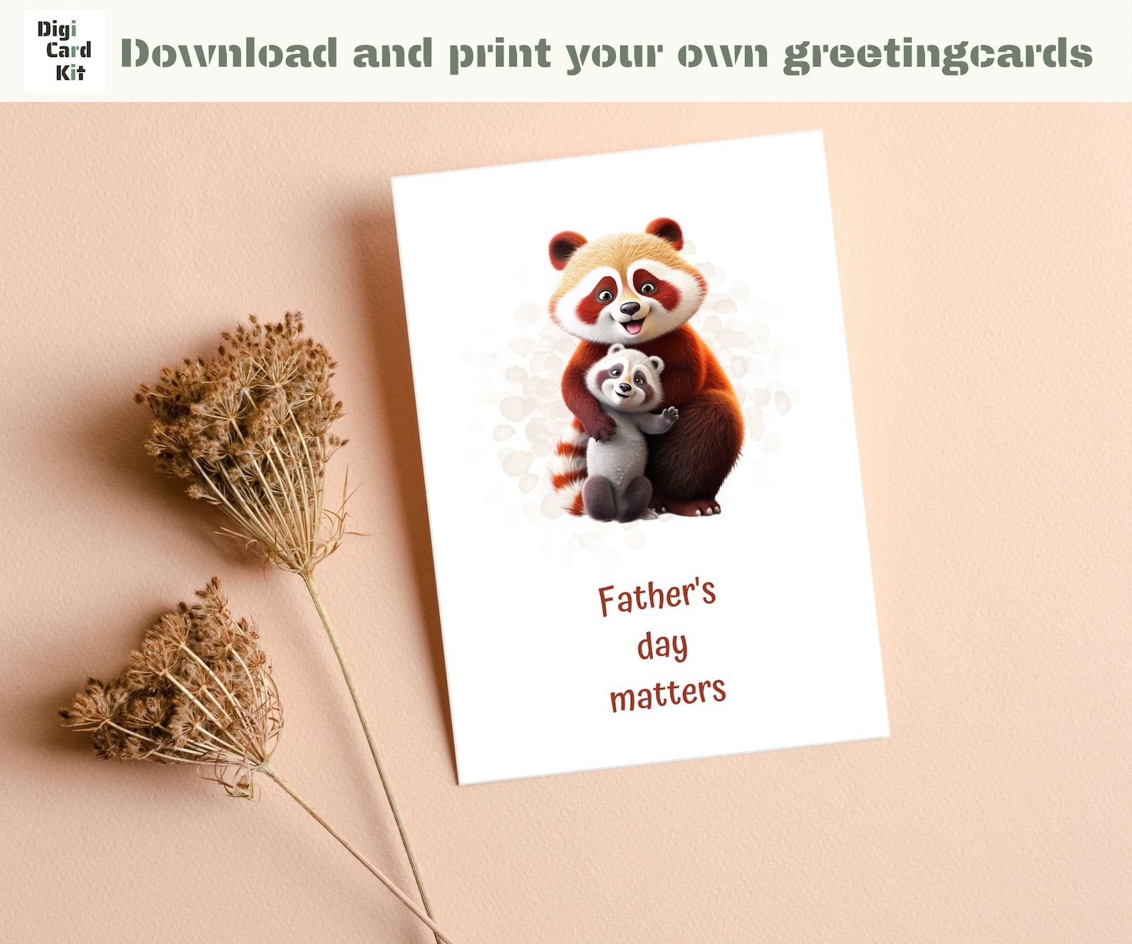 Father's Day Digital Postcard Printable Dad Appreciation Cards Instant ...