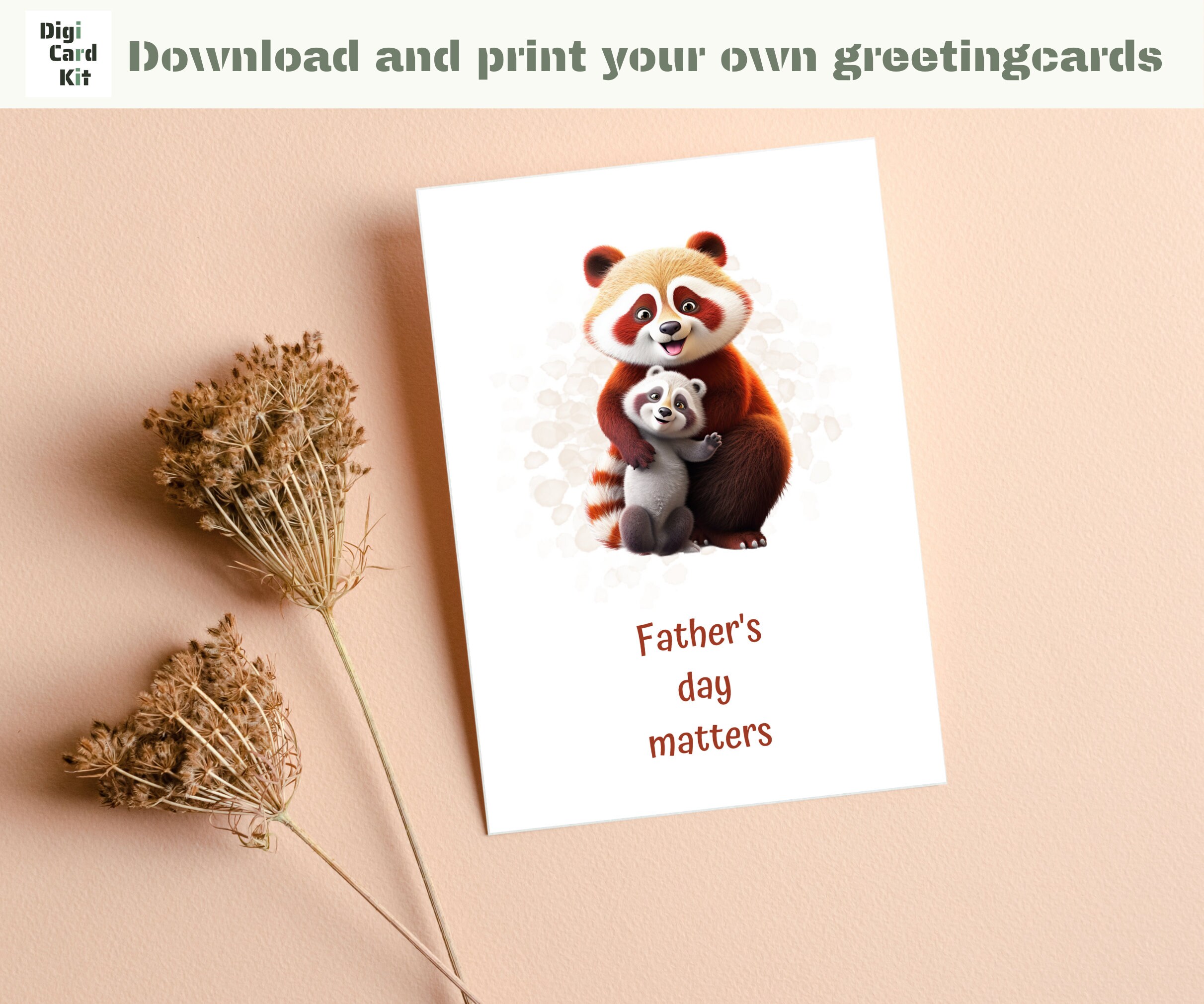 Father's Day Digital Postcard Printable Dad Appreciation Cards Instant ...
