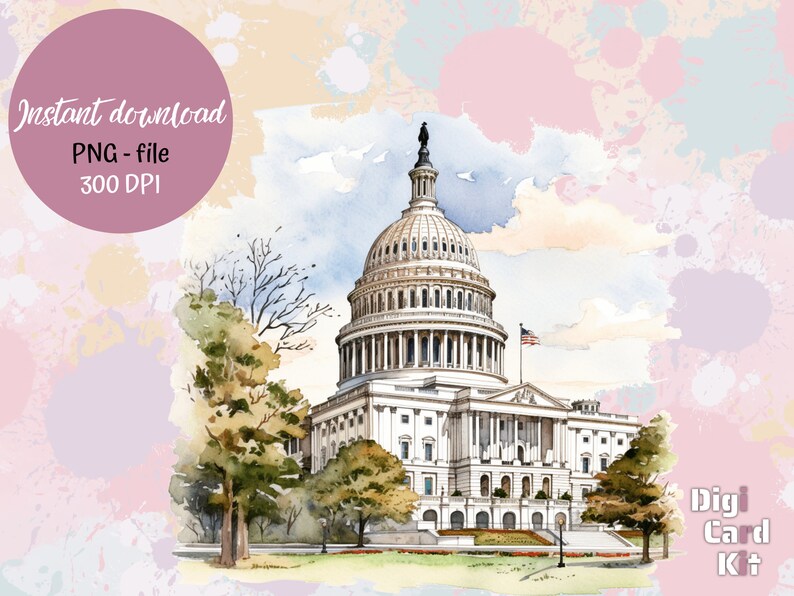 Iconic American Cities Printable Illustration Instant Download ...