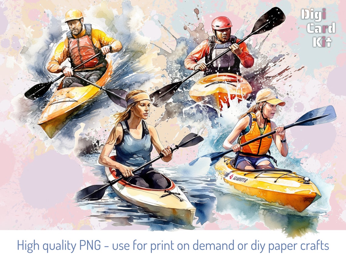 Kayak Sublimation PNG | Printable Illustration | Instant Download ...