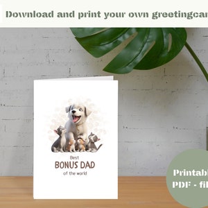 Father's Day Digital Postcard Printable Dad Appreciation Cards Instant ...