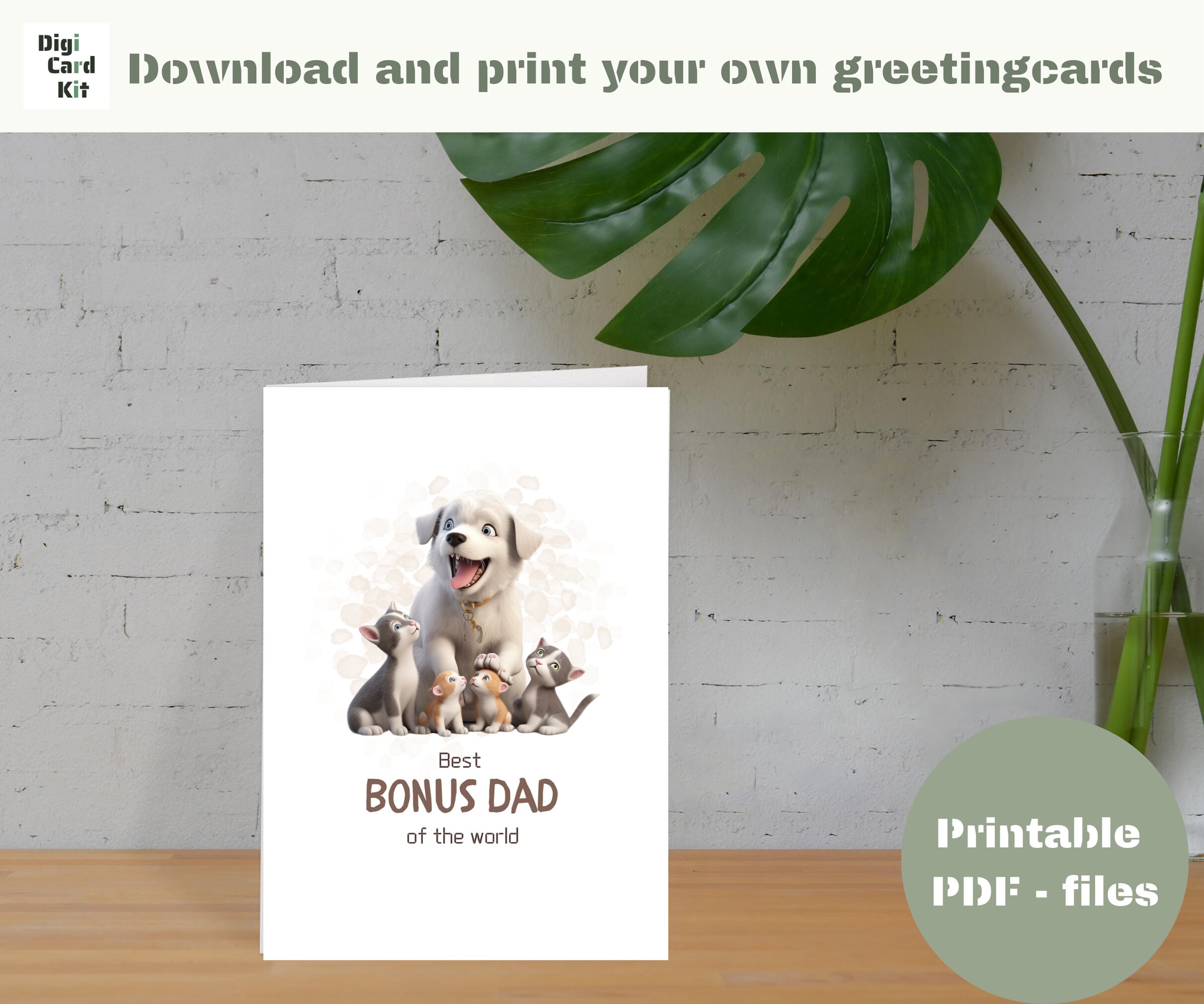 Father's Day Digital Postcard Printable Dad Appreciation Cards Instant ...