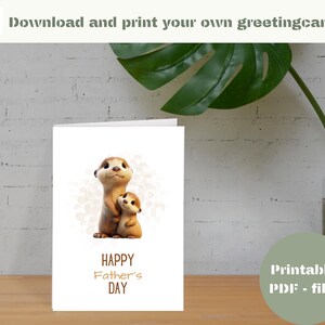 Father's Day Digital Postcard Printable Dad Appreciation Cards Instant ...