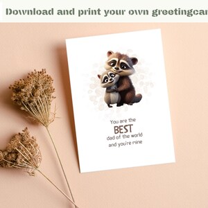 Father's Day Digital Postcard Printable Dad Appreciation Cards Instant ...