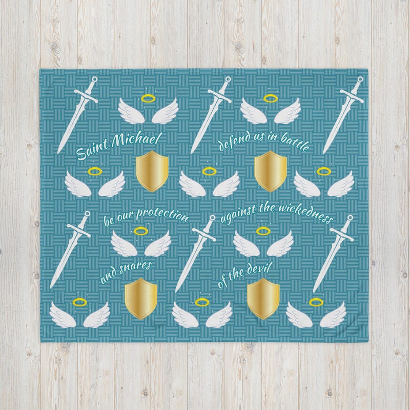St Michael Blanket - Etsy