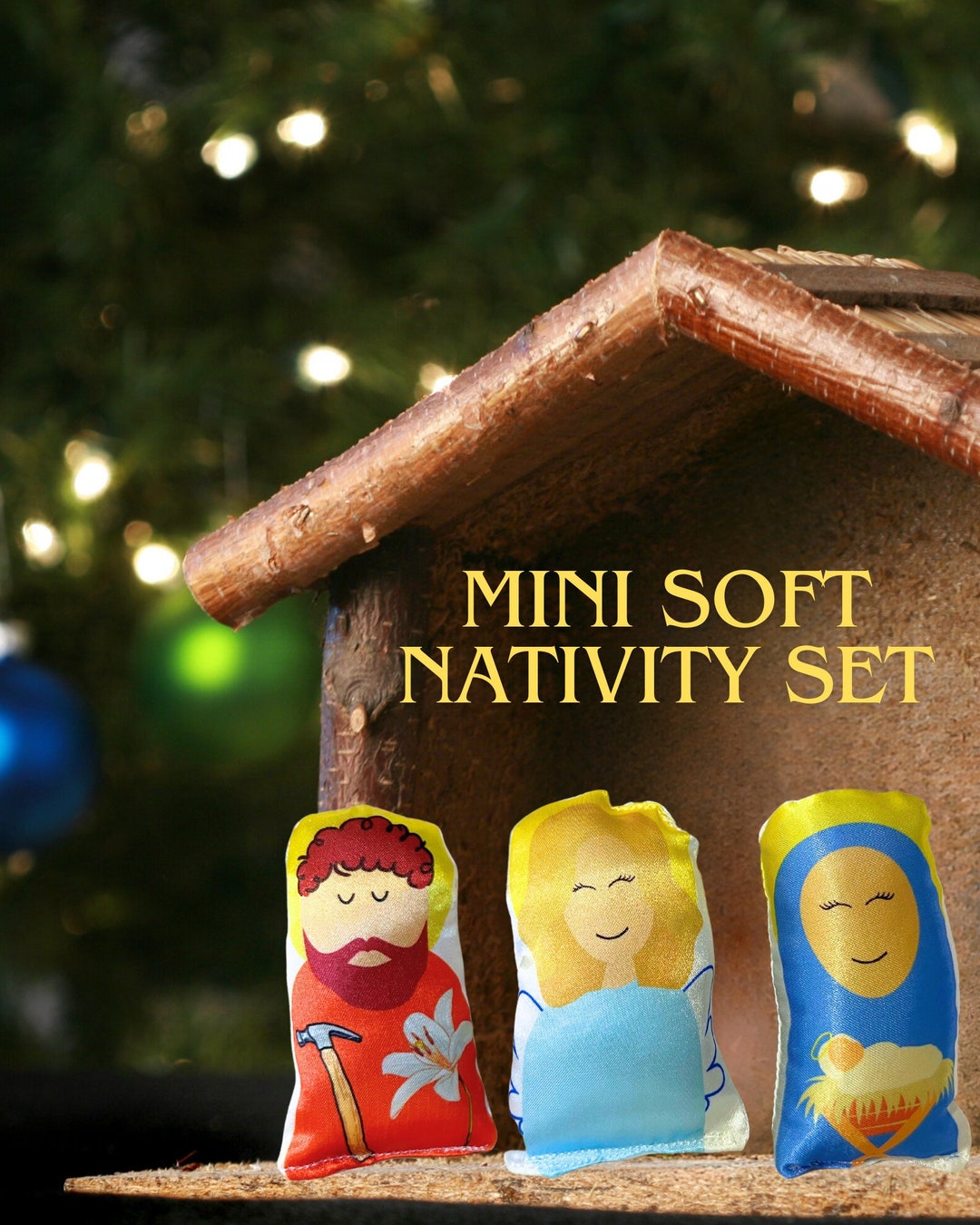 Mini Plush Nativity Set Child Christmas Gift Small Nativity Set Soft ...