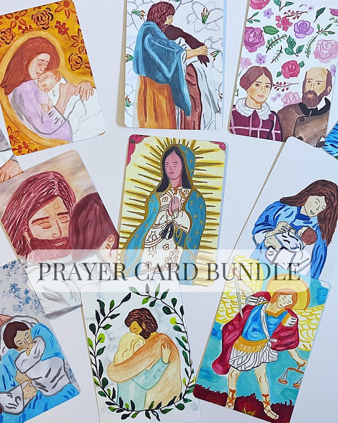 Children’s Homeschool Prayer Card Bundle - Catholic Holy Cards - Etsy