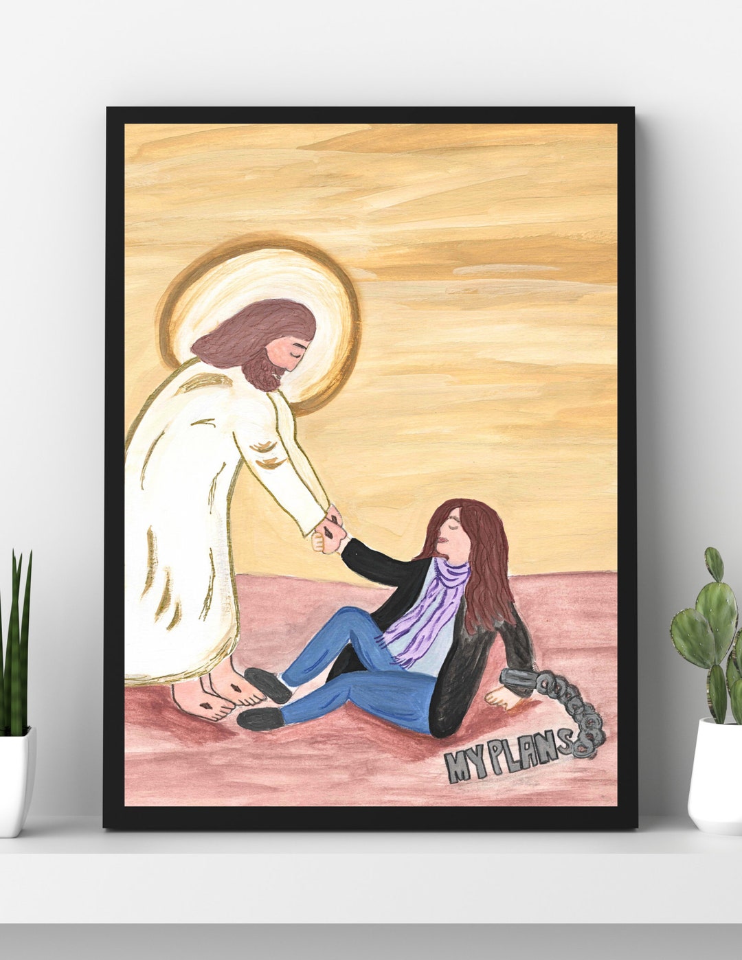 His Plan is Better Jesus Christ Wall Art, Jesus Christ Art, Jesus ...
