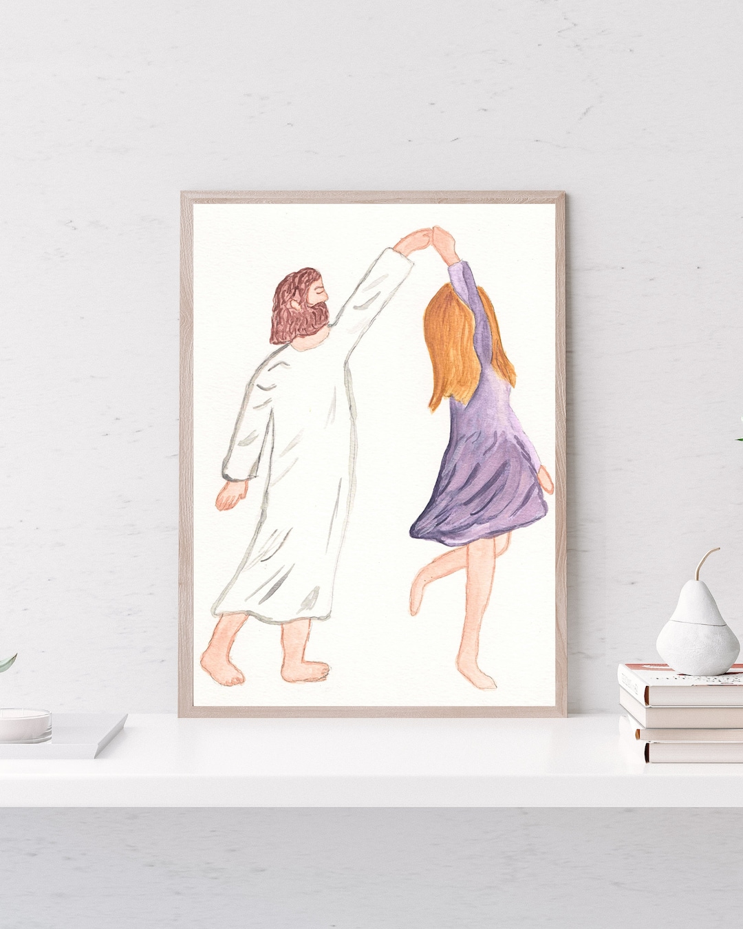 Dancing With Jesus Christ Art Print: Christian Home Decor - Etsy