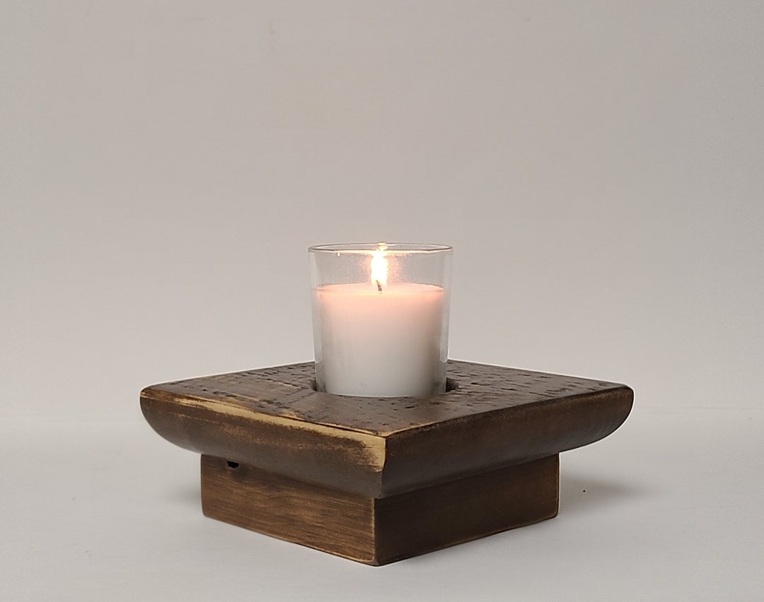 Farmhouse Rustic Votive Candle Holder| Wood Décor | Home Décor ...