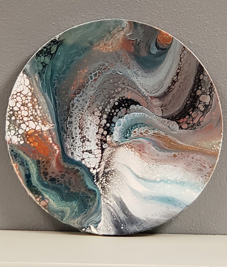 Acrylic Dutch Pour Painting, Original Fluid Artwork - Etsy