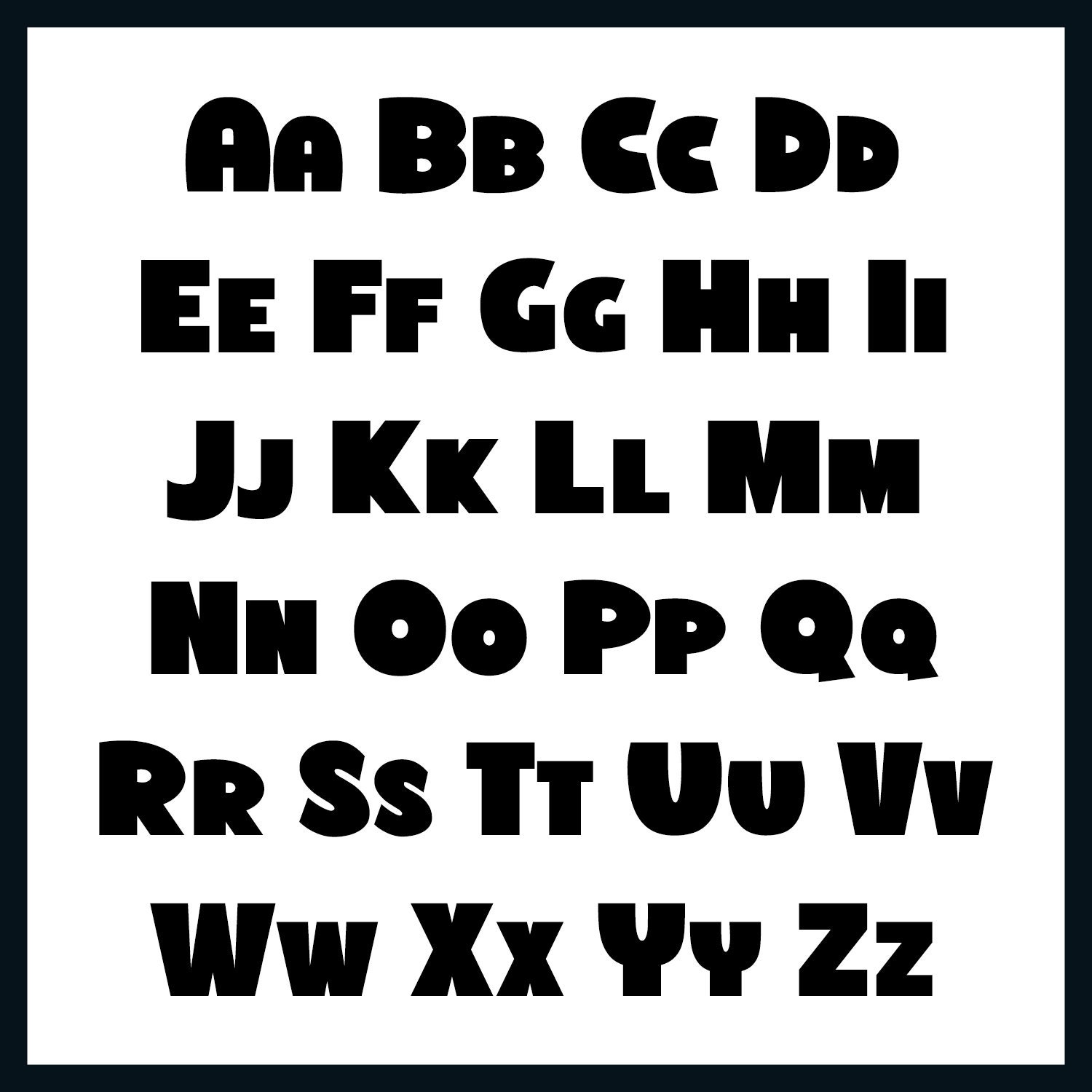 Cute Bold Font Ahchunkymonkey Professional Multi-language - Etsy