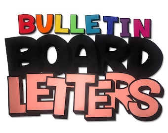 Bold Printable Bulletin Board Letters Classroom Decor Bulletin Board ...