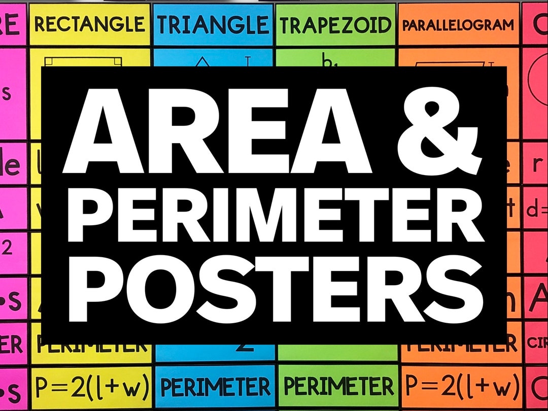 Area & Perimeter of Polygons Posters - Math Classroom Decor - Math ...