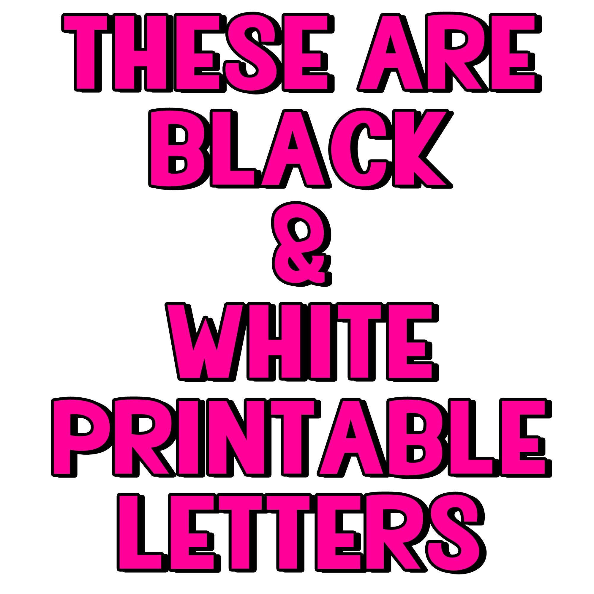 Bold Printable Bulletin Board Letters - Classroom Decor - Bulletin ...