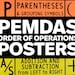 PEMDAS Order of Operations Posters - Math Classroom Decor - Math Anchor ...