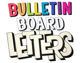 Bold Printable Bulletin Board Letters Classroom Decor Bulletin Board ...