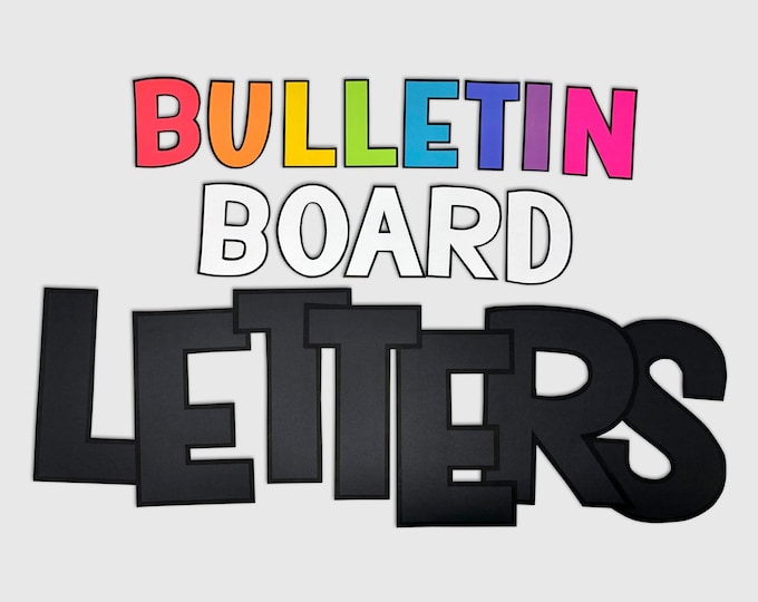 Black Classroom Banner Letters Full Alphabet Classroom Decor Printable ...