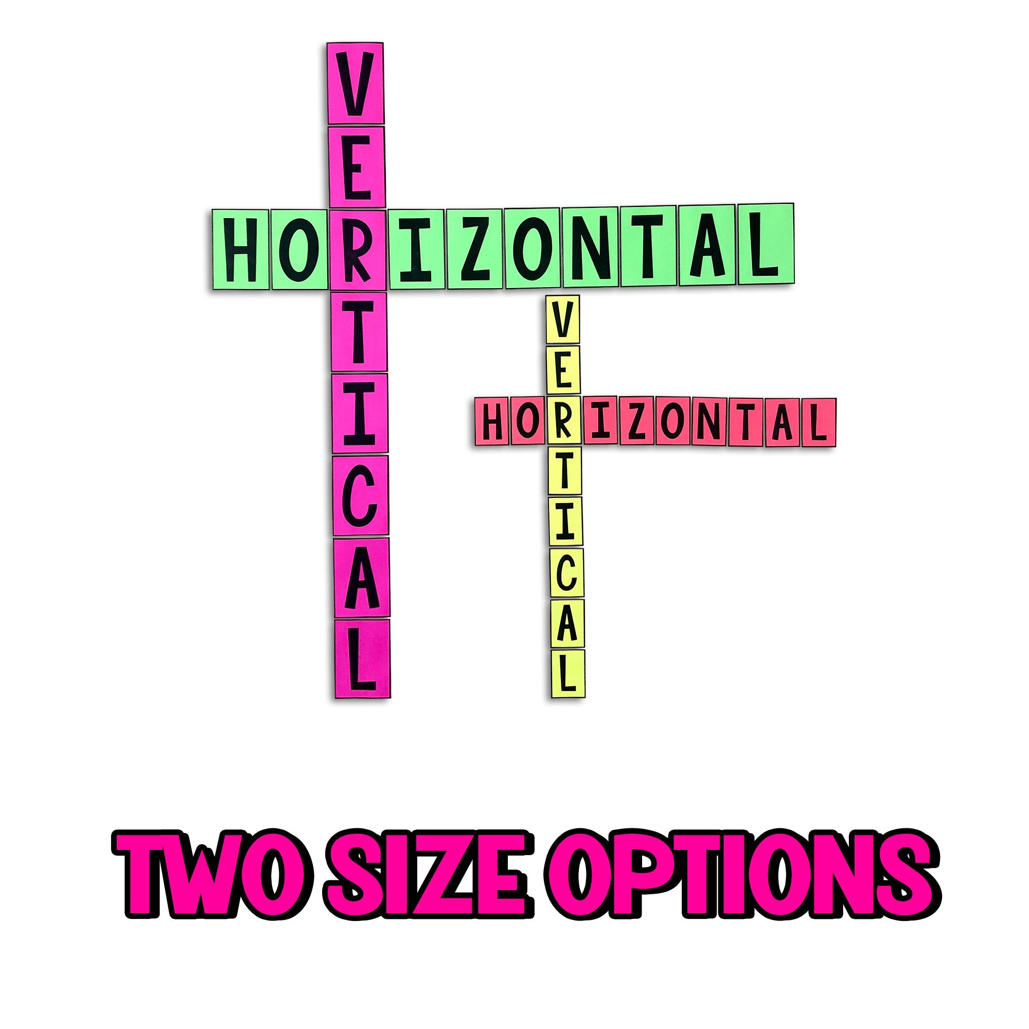 Horizontal and Vertical Posters Math Classroom Decor Math Anchor Charts ...