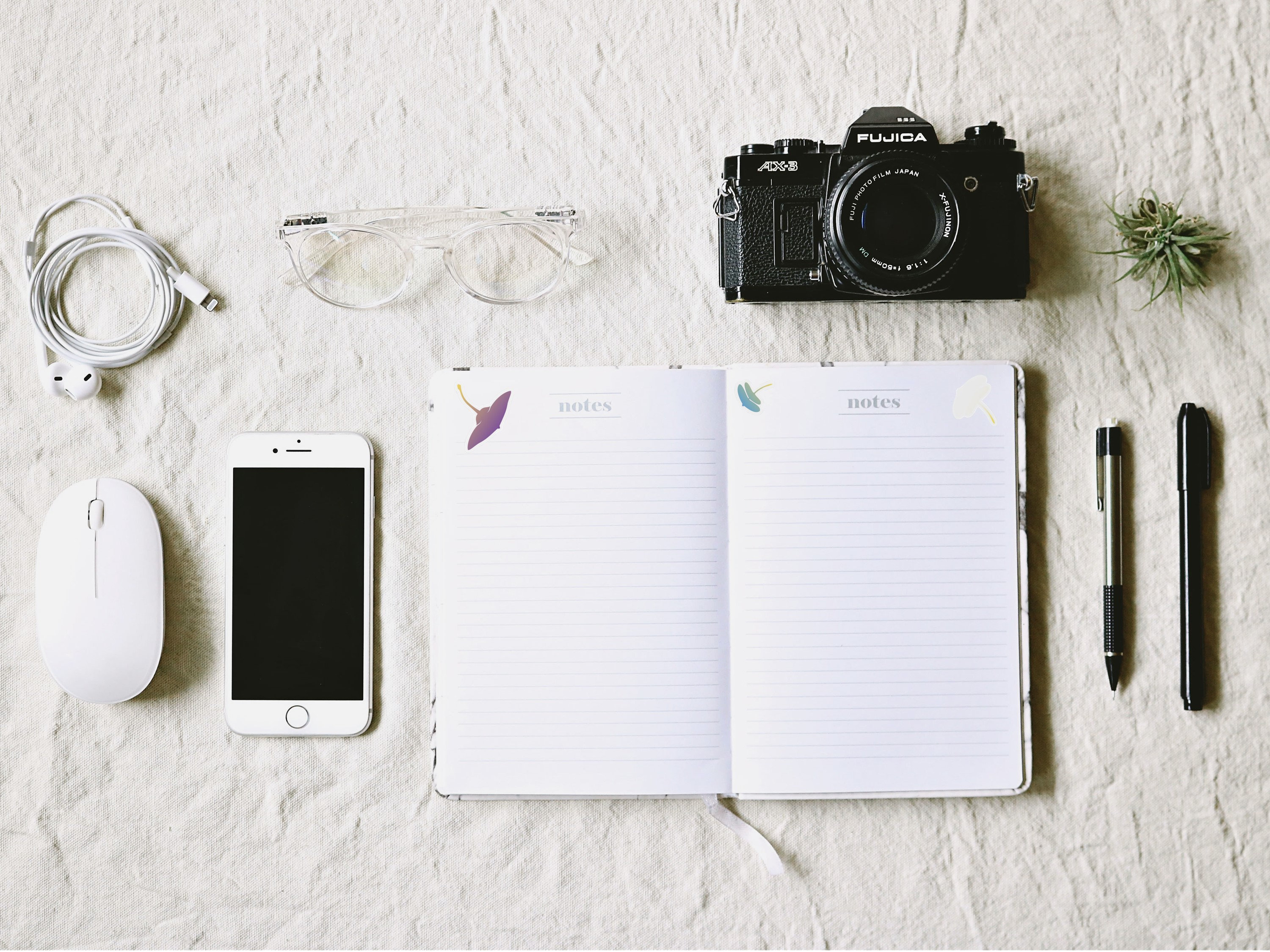 Manta Sticker Sheet 56 or 25 Stickers, Minimalist Pastel Stationery ...