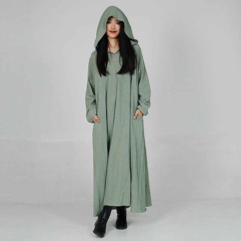 Medieval Hooded Dress - Etsy