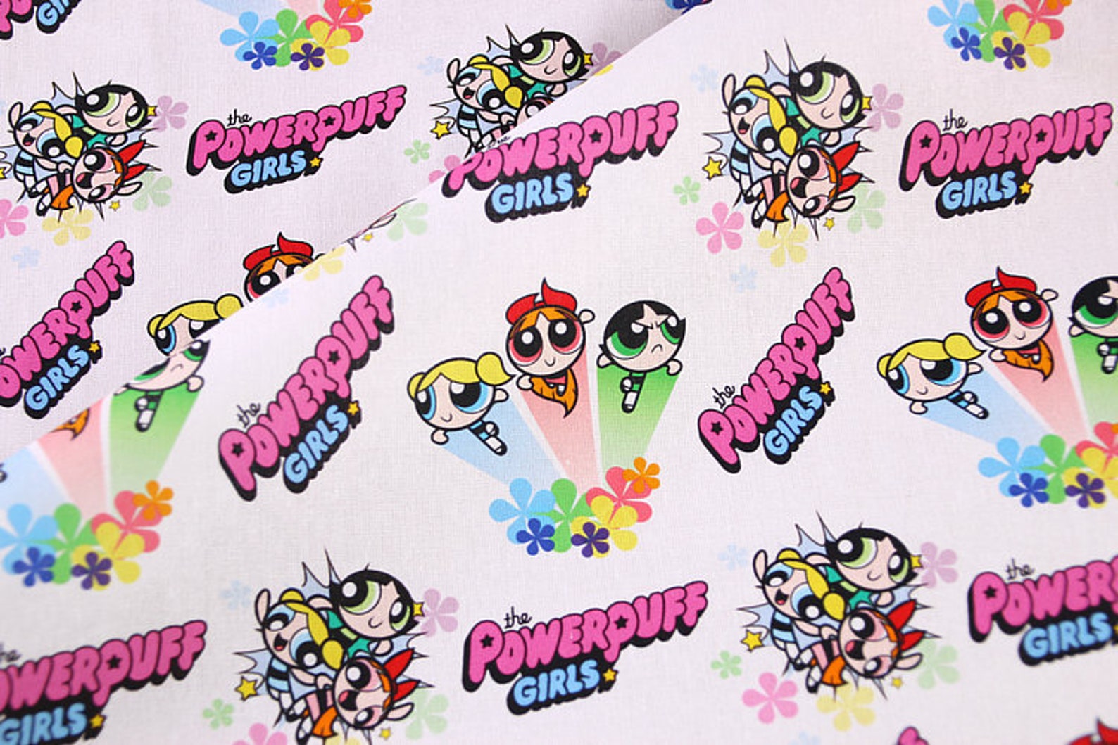 Powerpuff Girls Fabric Powerpuff Girls Anime Cartoon Cotton - Etsy Canada