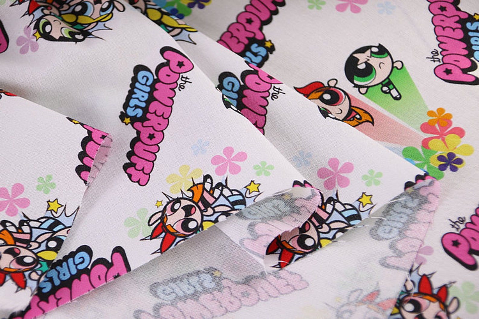 Powerpuff Girls Fabric Powerpuff Girls Anime Cartoon Cotton - Etsy Canada