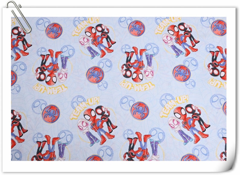 Spiderman Fabric Marvel Superhero Fabric 100% Cotton Fabric - Etsy