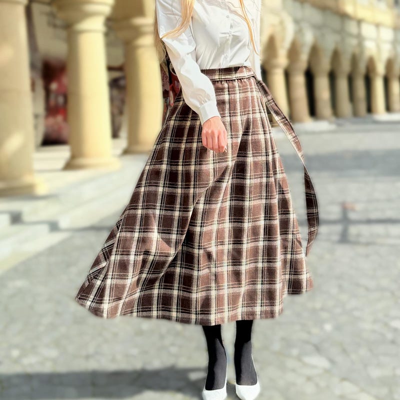 Long Wool Skirt Custom - Etsy