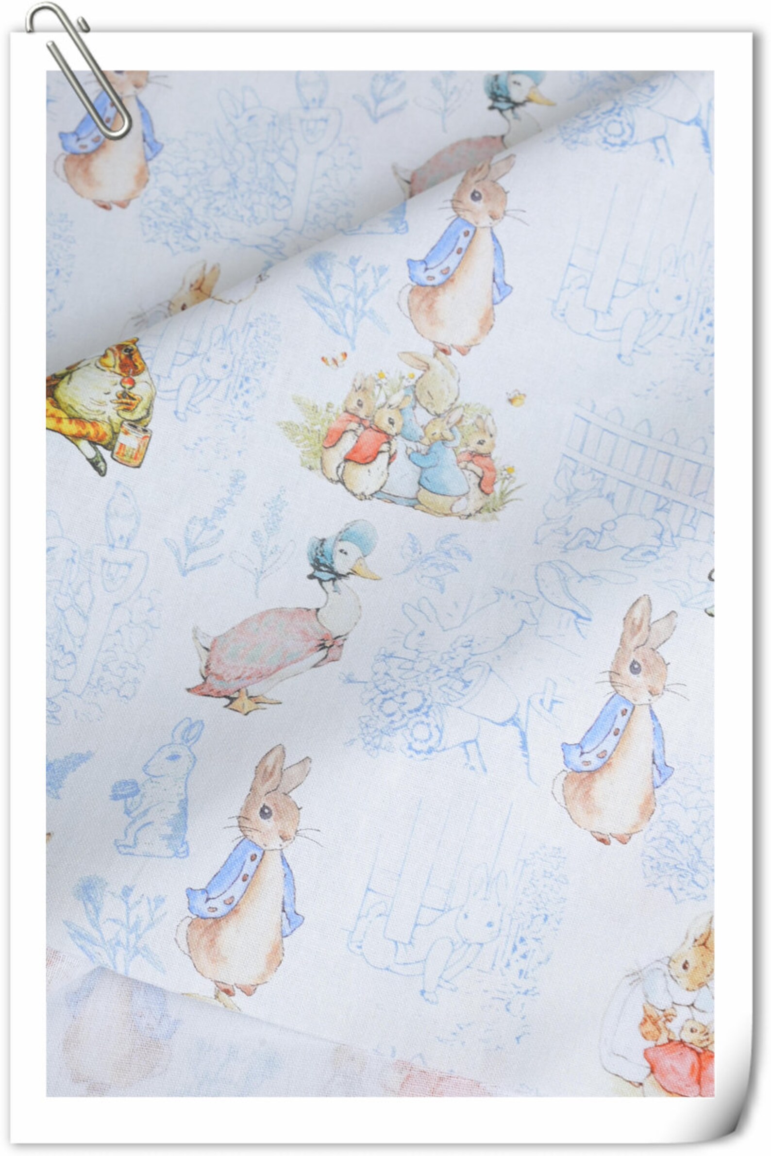 Peter Rabbit Fabric Cute Bunny Fabric 100% Cotton Fabric - Etsy