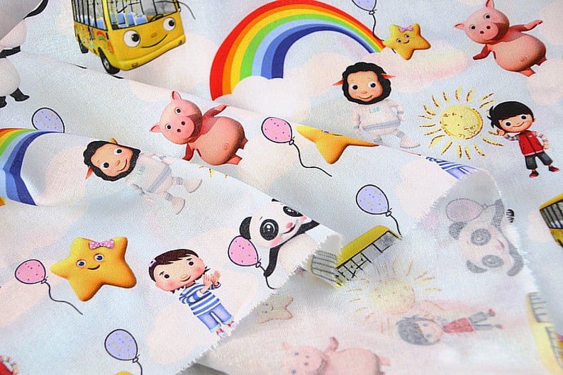 Powerpuff Girls Character Fabric Powerpuff Girls 100 Cotton Etsy
