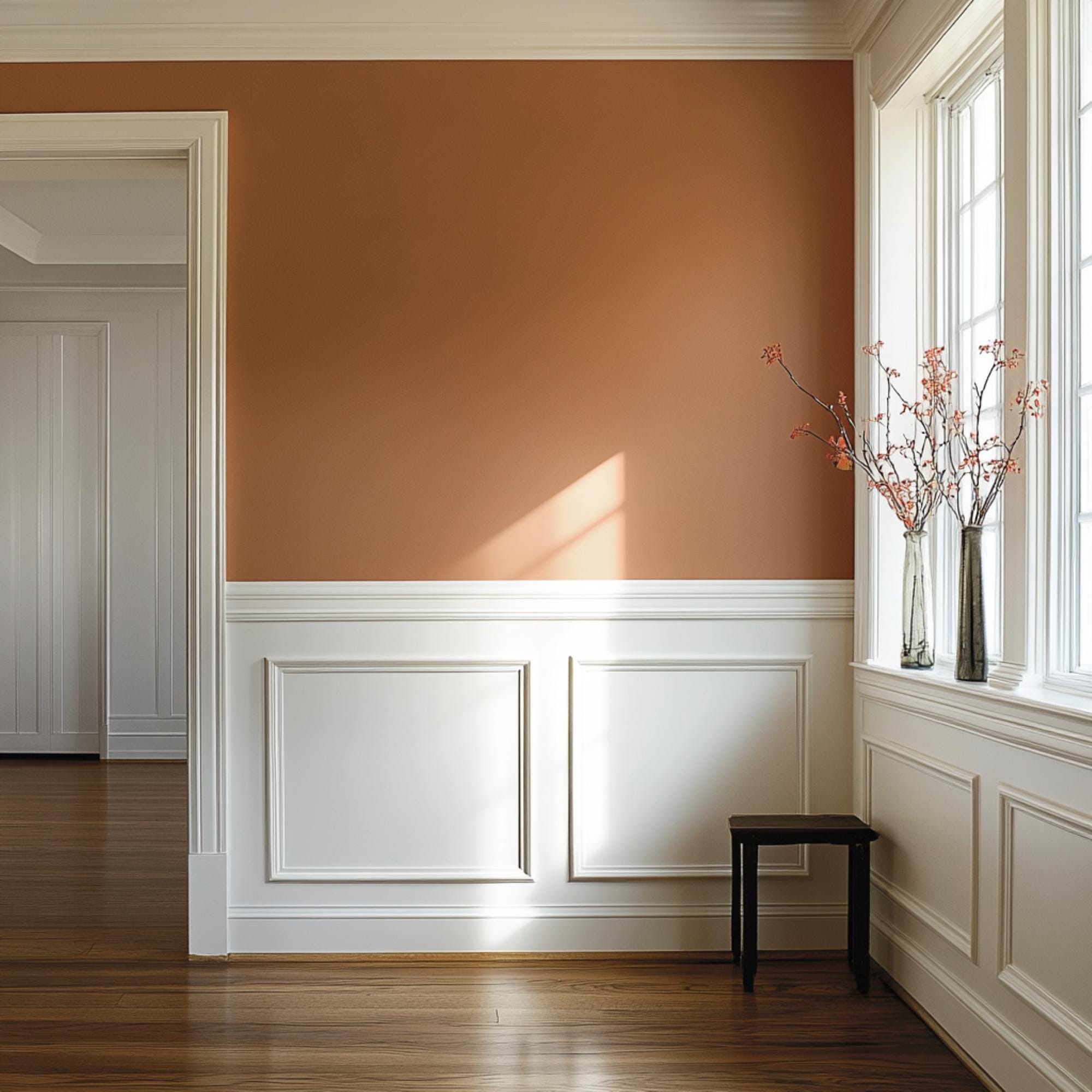 Colores De Pared Con Molduras Marrones